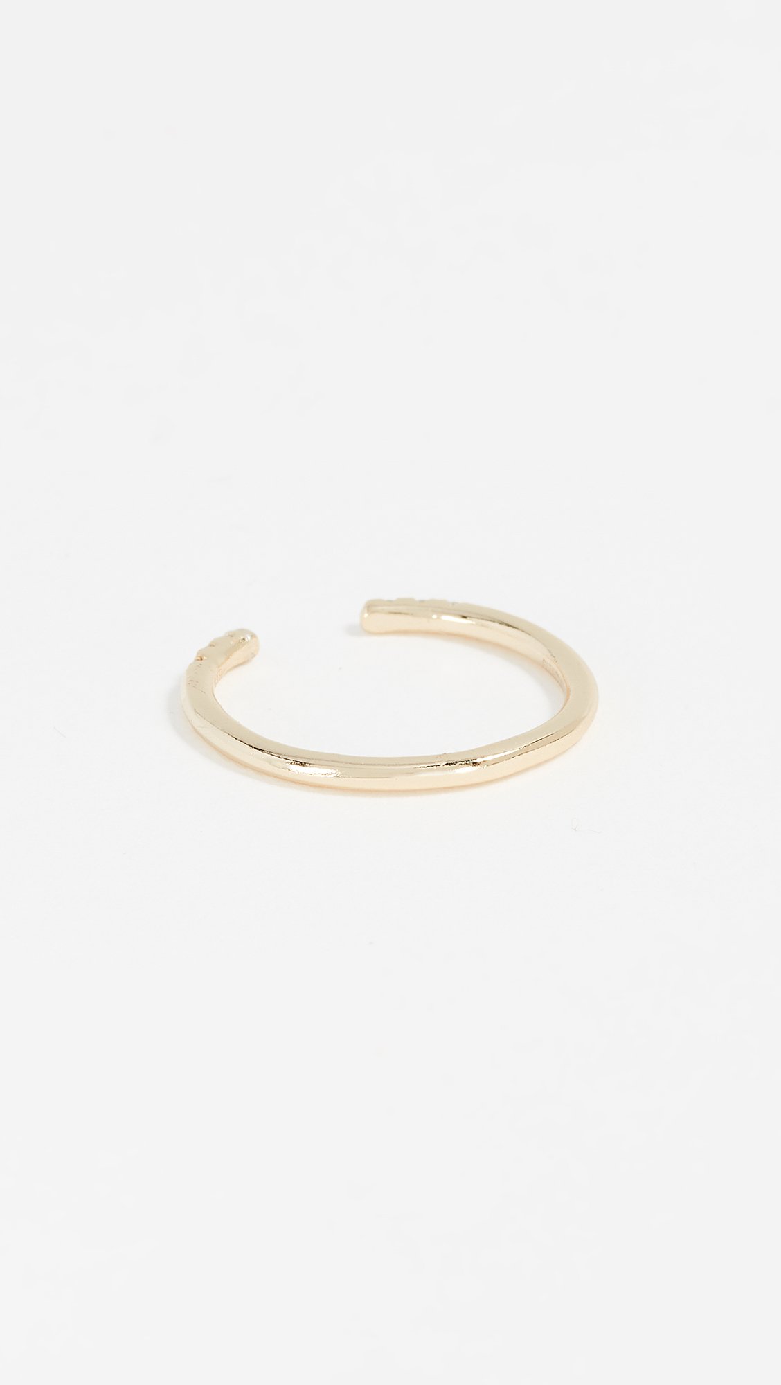 SHASHI Women's Ava Ring, Clear/Gold, 7