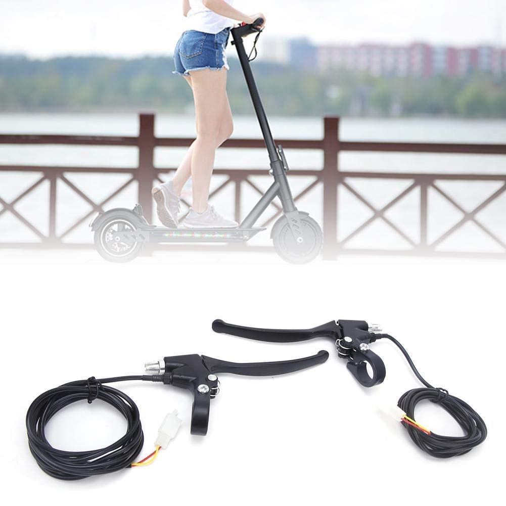 REOUG 1 Pair Universal Aluminium Alloy Electric Bicycle Ebike Handle Brake Lever Right Left Accessory