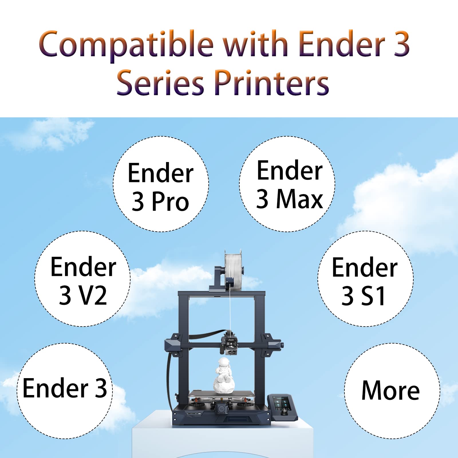 Official Creality Sprite Direct Drive Extruder Pro, All Metal Direct Replace Extruder for Ender 3 S1 3D Printer, 300℃ High Temperature, Support BL Touch/CR Touch (No Cable)