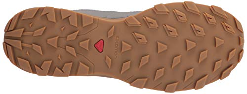 Salomon Outline Mid Gore-TEX Hiking Boots for Men, Frost Gray/Black/Alloy, 7