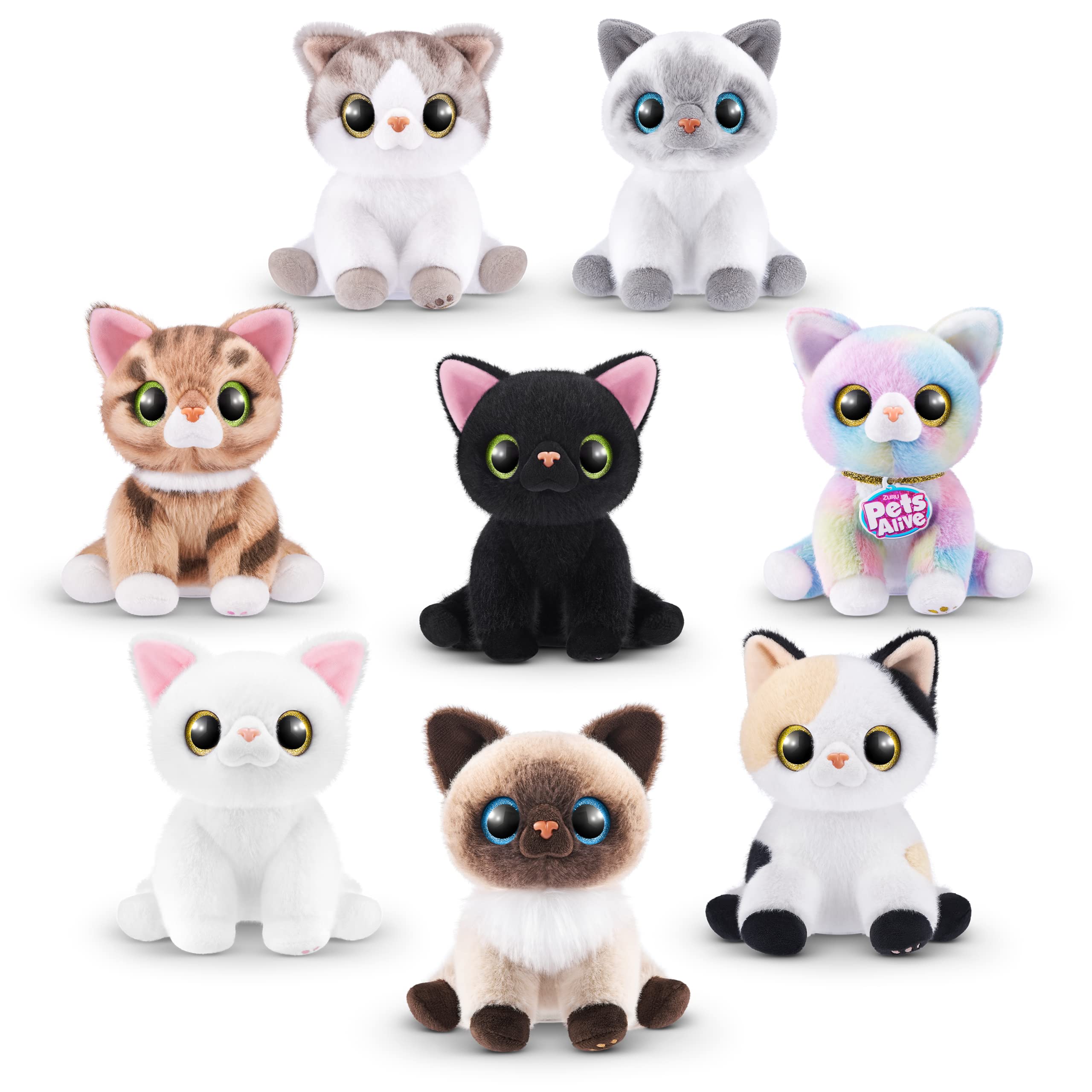 Pets Alive Smitten Kittens Surprise (Scottishfold Alli) by ZURU Nurture Play Soft Toy Unboxing Adopt Interactive 10 Sounds