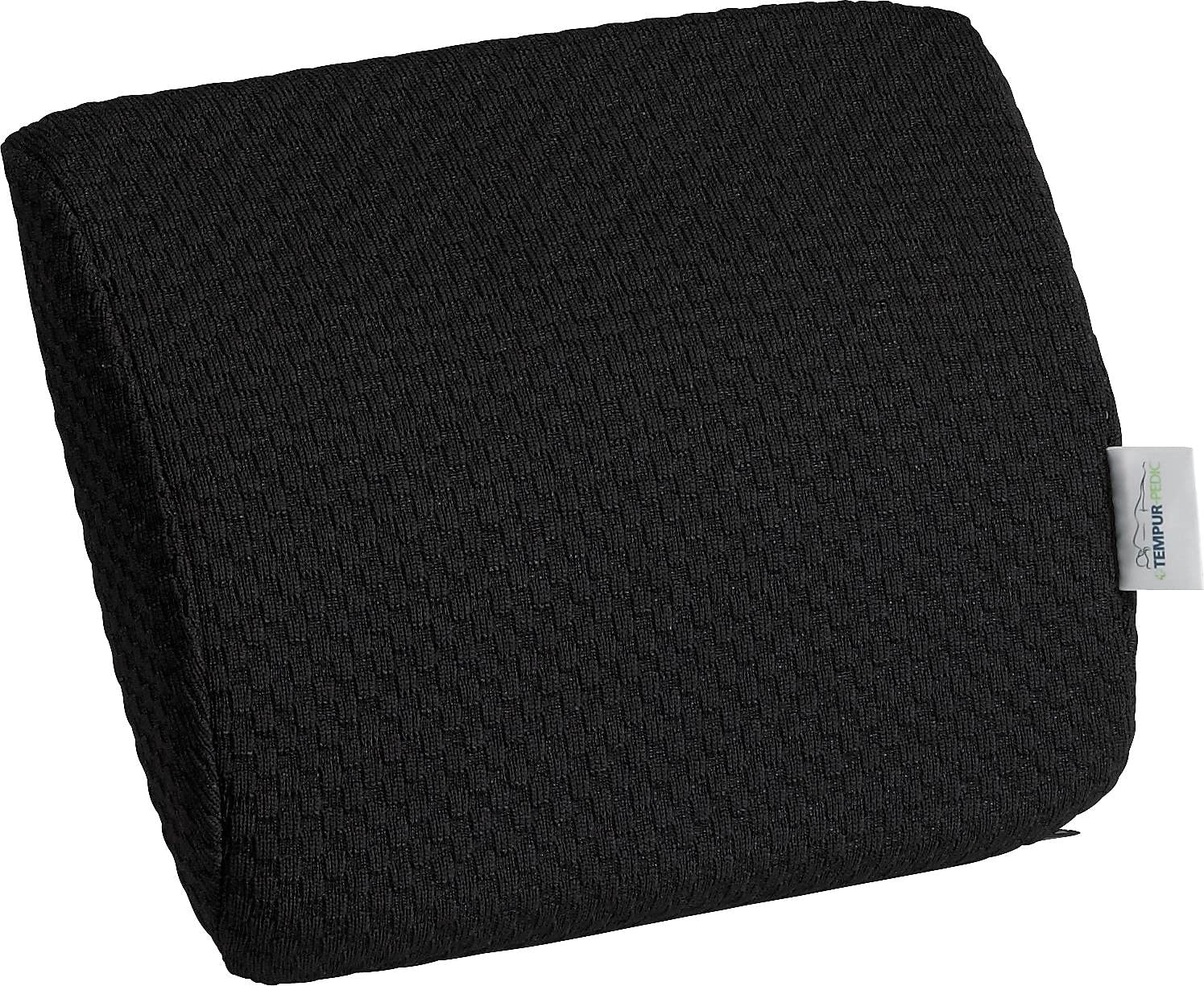 Tempur-pedic Travel Lumbar Cushion with Fabric Cover, Black