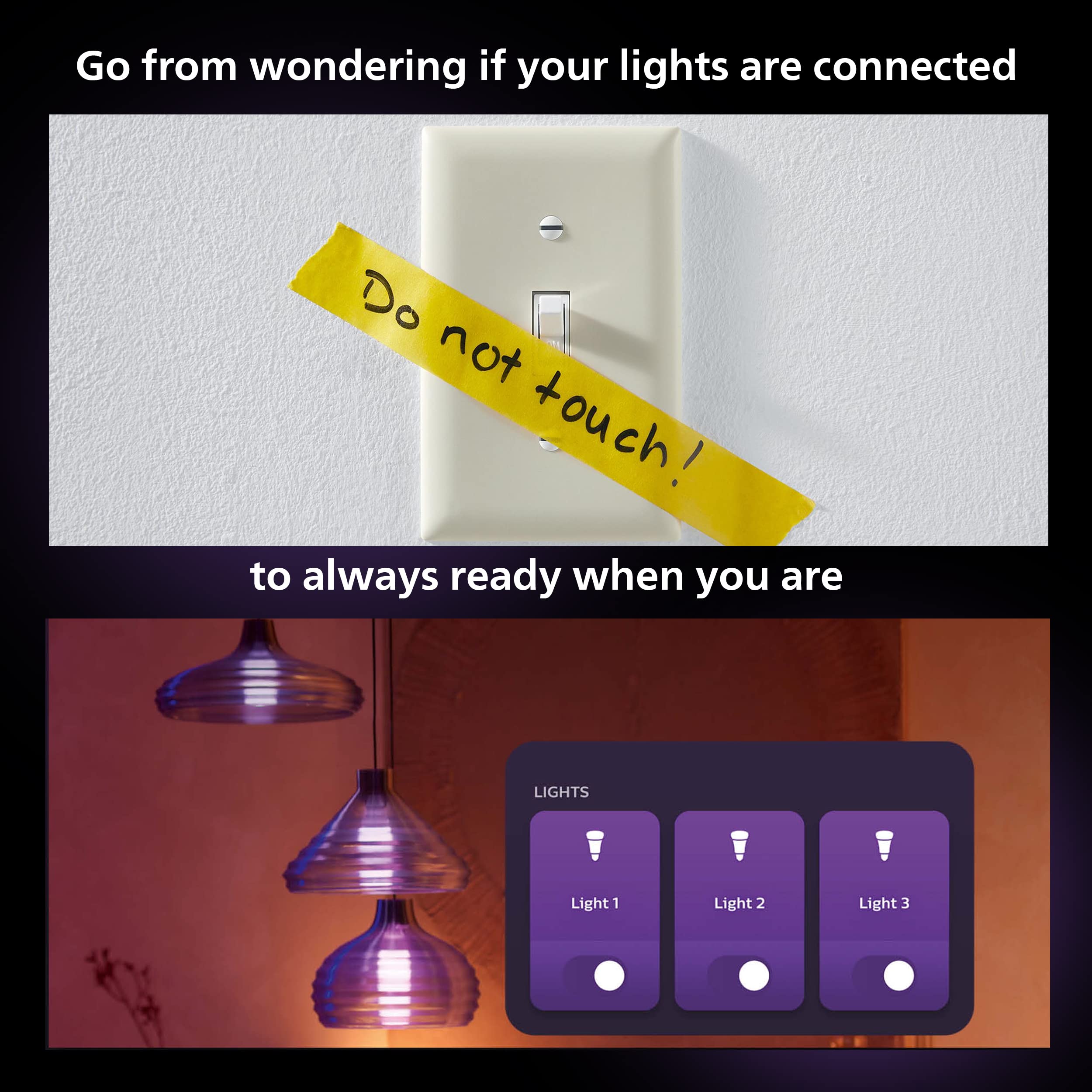 Philips Hue Wall Switch Module, White - 1 Pack - Indoor - Keeps Hue Smart Lights Reachable When Switch is Off - Requires Hue Lights and Hue Bridge