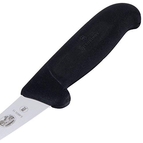 Victorinox 10 in. Chef's Knife & Fibrox Pro 6-inch Curved Boning Knife with Semi-Stiff Blade, Black