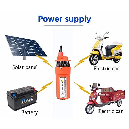 XuuSHA Hand Bilge Pump Small Submersible Outdoor Garden Bilge Cleaning 12 24 V Bilge Pump Automatic (Voltage : Black 24V)