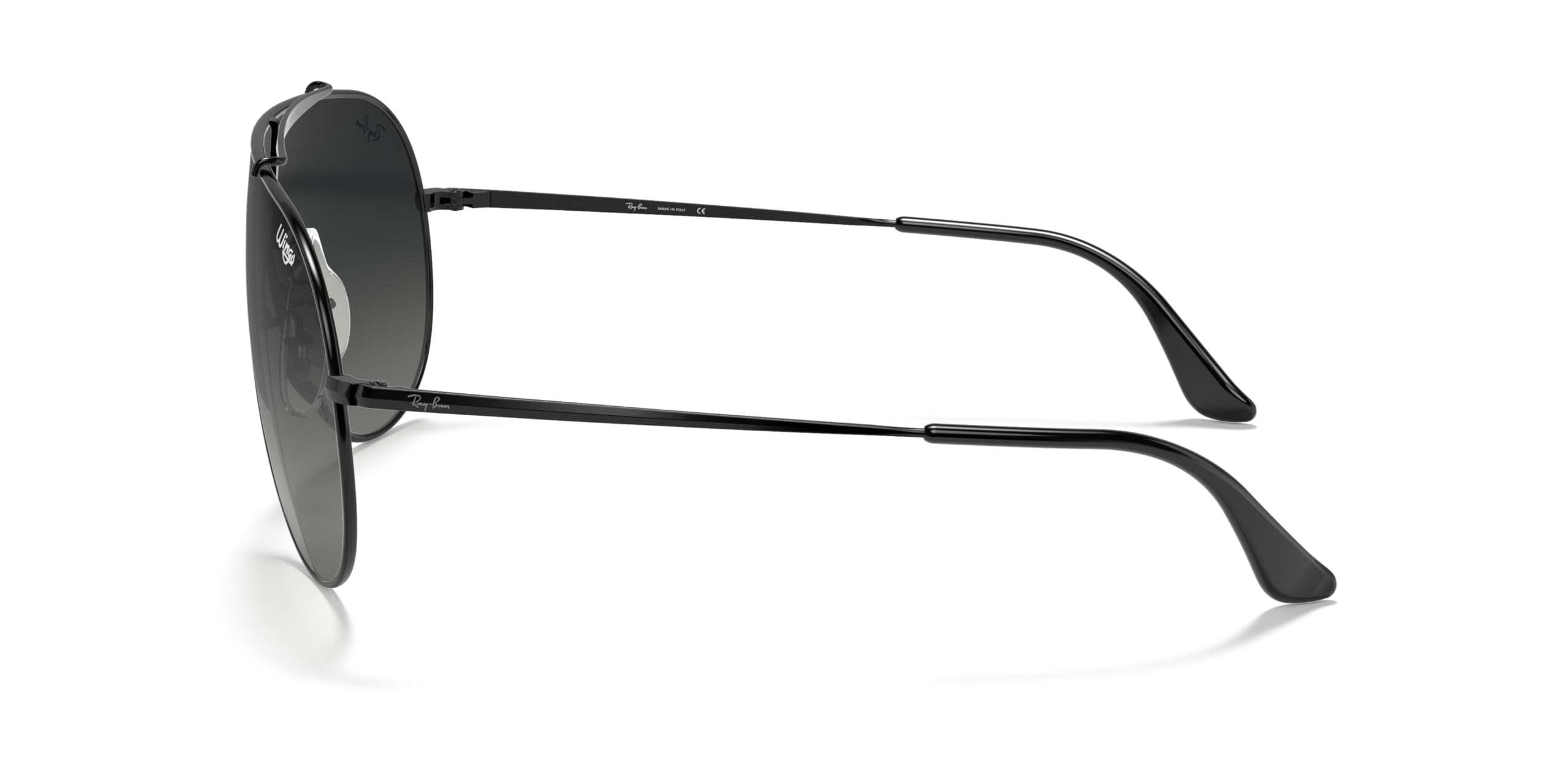 Ray-Ban RB3597 Wings Shield Sunglasses, Gunmetal/Dark Grey, 33 mm