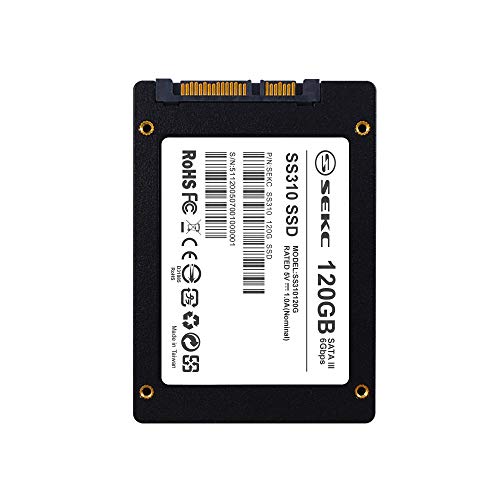 SEKC 120GB SSD SATA III 6 Gb/s, Up to 550/530 MB/s Read/Write Speed, Internal 2.5" 7mm (SS310120G)