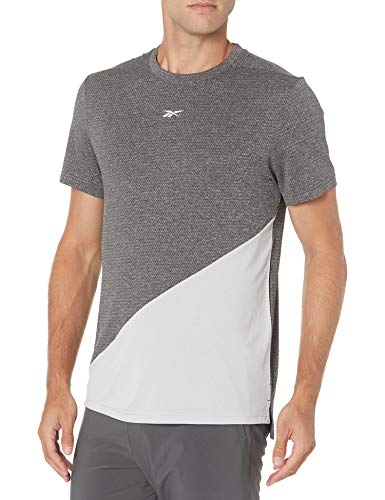 Reebok Workout Ready Mélange Short Sleeve Tee, Black, 2XL