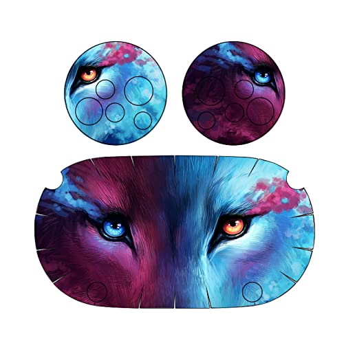 VR Oculus Quest 2 Stickers Skin for Headset and Controllers Vinyl Decal Skin，Durable, Scratch Resistant, Bubble-Free, PC Virtual Reality Headsets Protective Accessories for Oculus Quest 2 (Wolf)