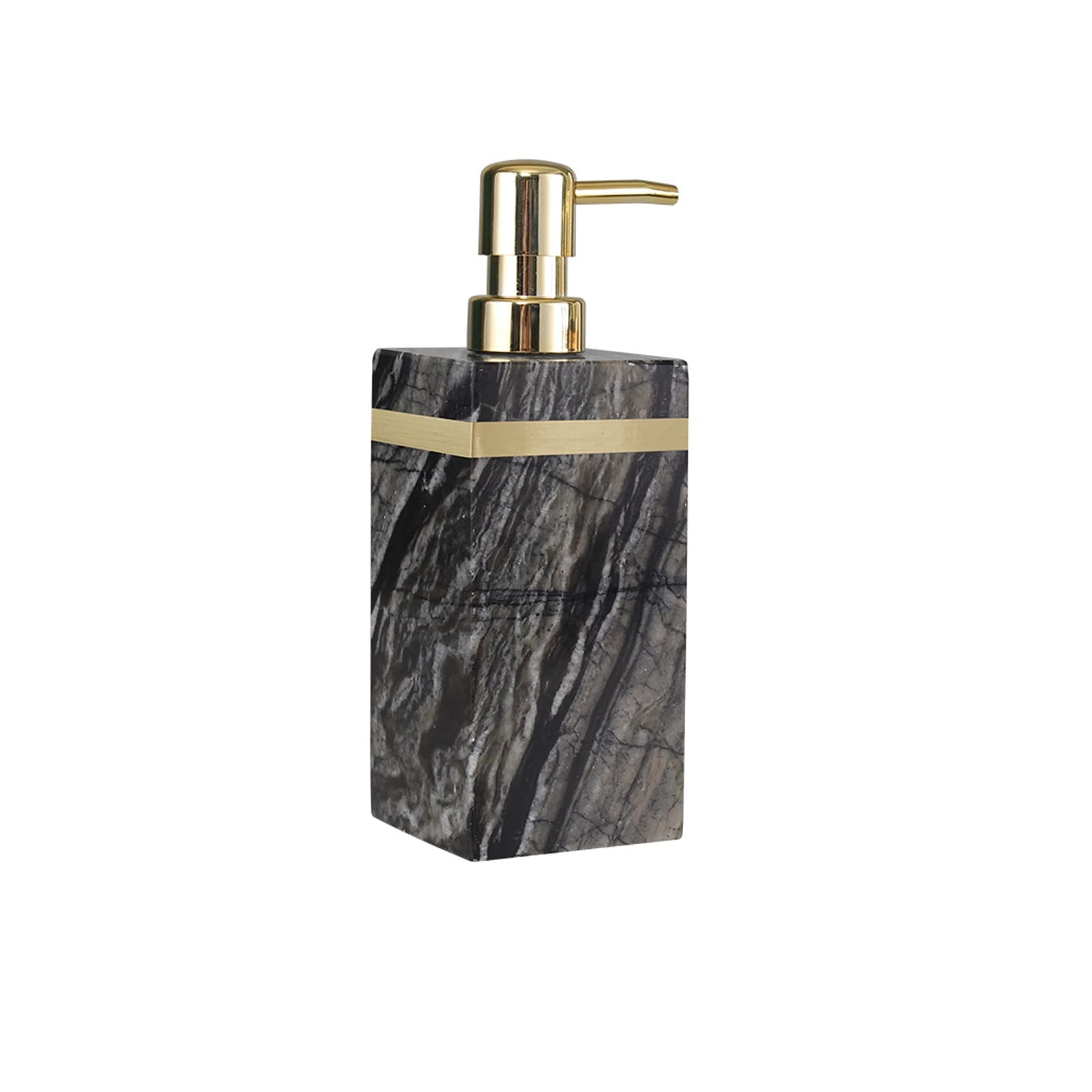 Soap Dispenser Marble Soap Dispenser with Metal Pump for Bathroom Kitchen Countertop Lotion and Liquid Dispenser Soap Bottle Bathroom Soap Dispenser