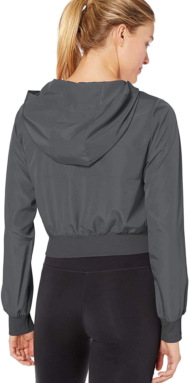 Soffe womens Squad Quarter Zip Hoodie Jacket, Gunmetal, Large US
