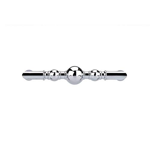 Richelieu Hardware BP878996140 Firenze Collection 3 3/4-inch (96 mm) Center-to-Center Chrome Traditional Round Cabinet and Drawer Pull Handle for Kitchen, Bathroom, and Furniture