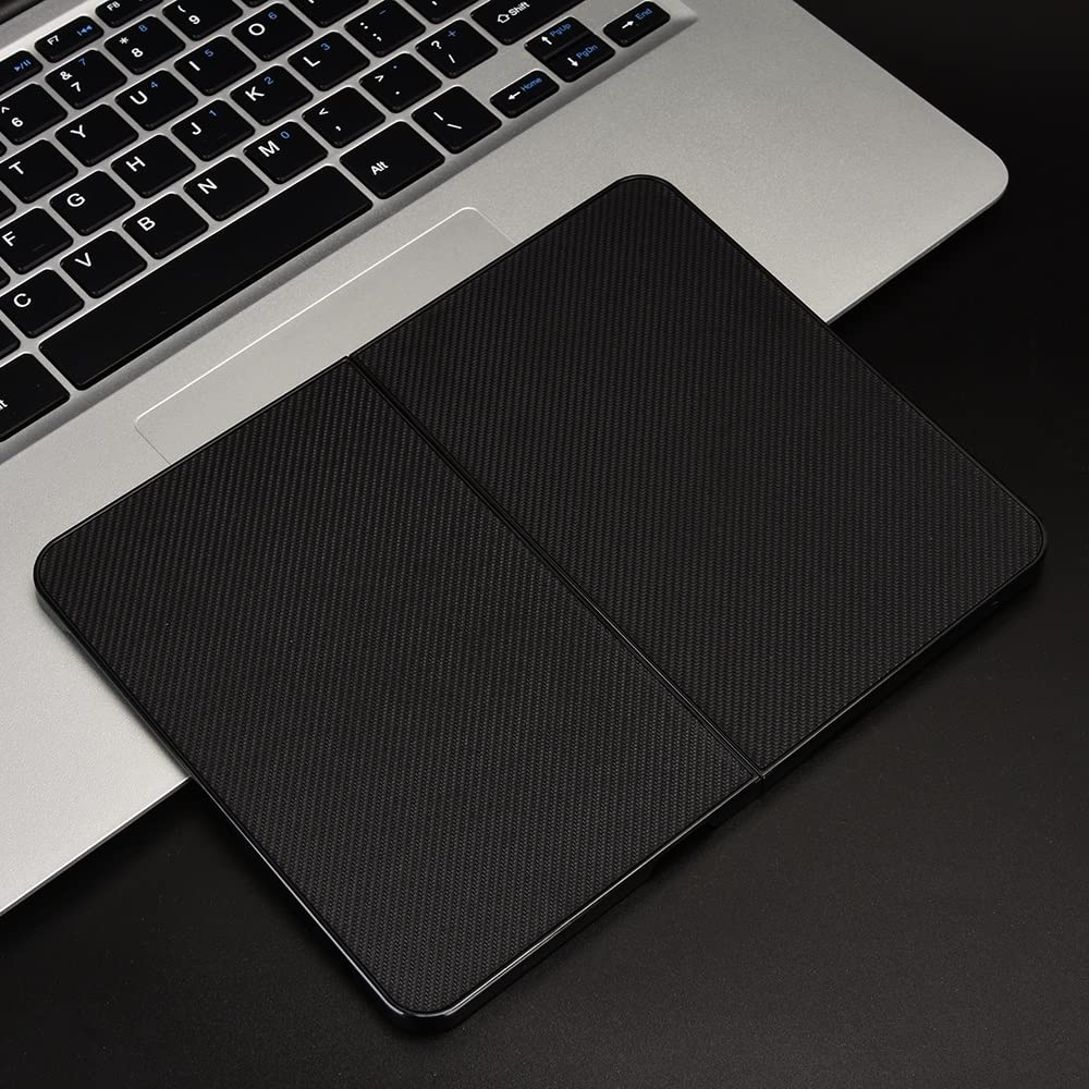 Phone Flip Case Cover Compatible with Microsoft Surface Duo Case,Ultra-Thin Leather Shockproof Protection case,PC+PU Leather Flip Folio Case Smartphone Cover (Color : Black)