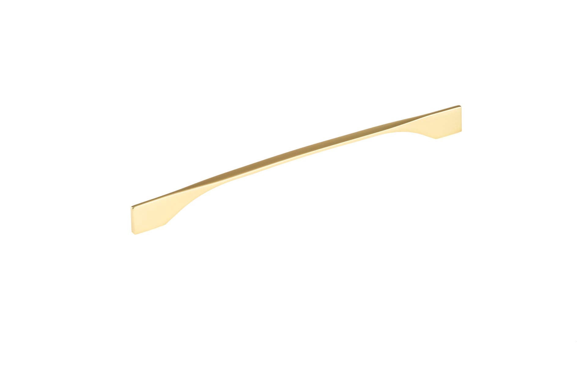 Richelieu Hardware BP9253320165 Creston Collection 11 3/8 in to 12 5/8 in (288 mm to 320 mm) Center Brushed Gold Contemporary Cabinet Pull