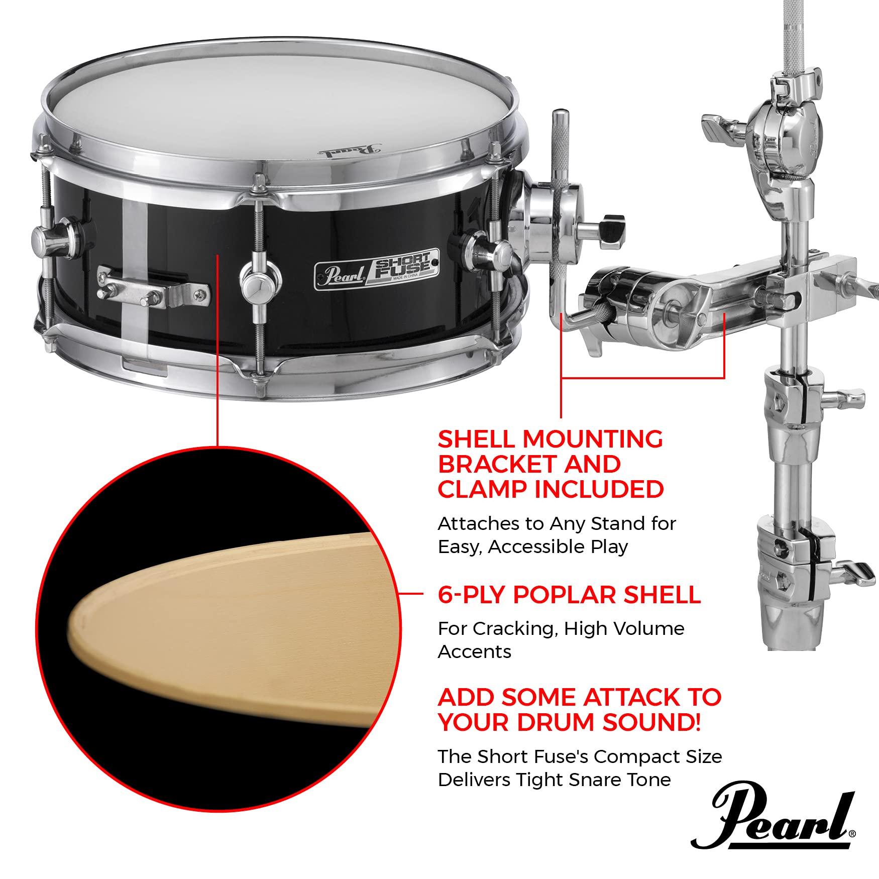 Pearl SFS10/C31 10-inch Snare Drum