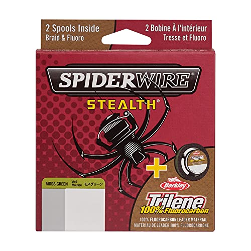 Spiderwire Berkley FireLine® Superline, Moss Green/Clear, 8lb | 3.6kg, 125yd | 114m Fishing Line, Suitable for Freshwater Environments