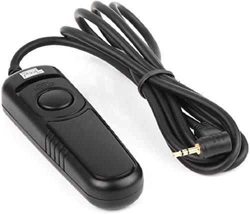 Pixel Remote Shutter Cable E3 Compatible with Canon, Pentax, Contax, Sigma Cameras with Pholsy Screen Cleaning Cloth, Replaces RS-60E3