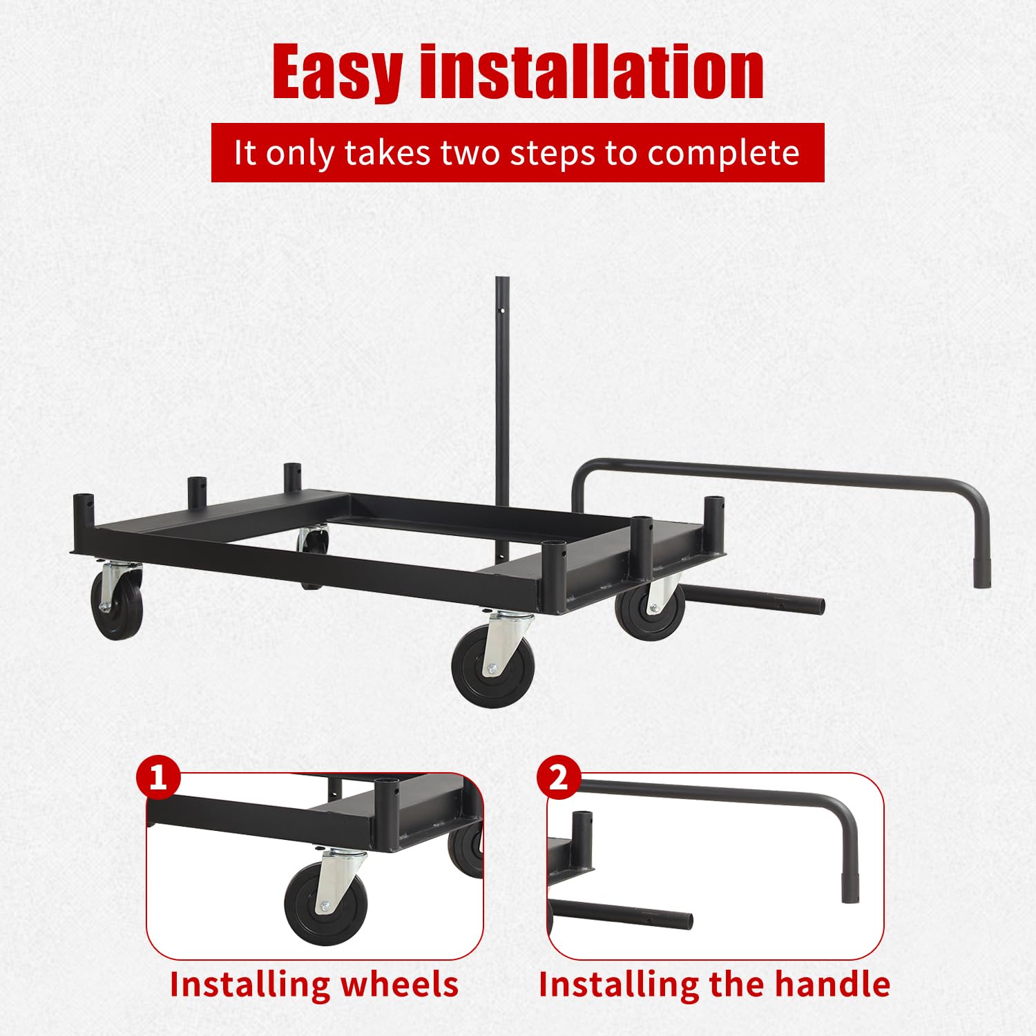 Panel Truck 1500 LBS Panel Cart Heavy-Duty Drywall Sheet Cart, Sheetrock, Handling Wall Panel, Lumber for Home, Garage, Warehouse (1500Lbs Panel Cart)