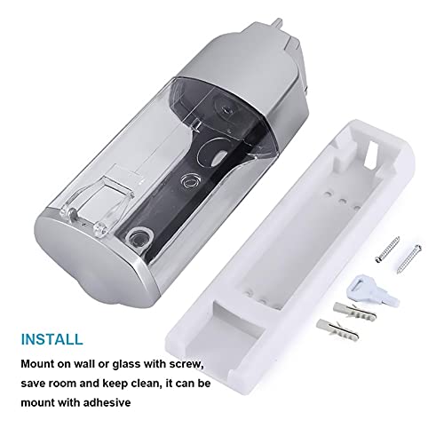 Soap Dispenser Liquid Soap Dispenser 350ml Wall Mount Shower Bathroom Lotion Soap Shampoo Dispensers, for Kitchen Bathroom Hotel Bathroom Soap Dispenser