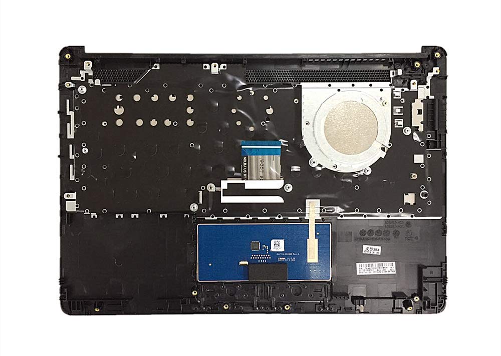 Replacement for HP 14-cm 14T-CM 14Z-CM 14-CK 14-ck 14-cm 14-dg 14q-cs 14q-cy Laptop Upper Case Palmrest Keyboard Assembly Part L23239-001 6070B1306301 Top Cover Black