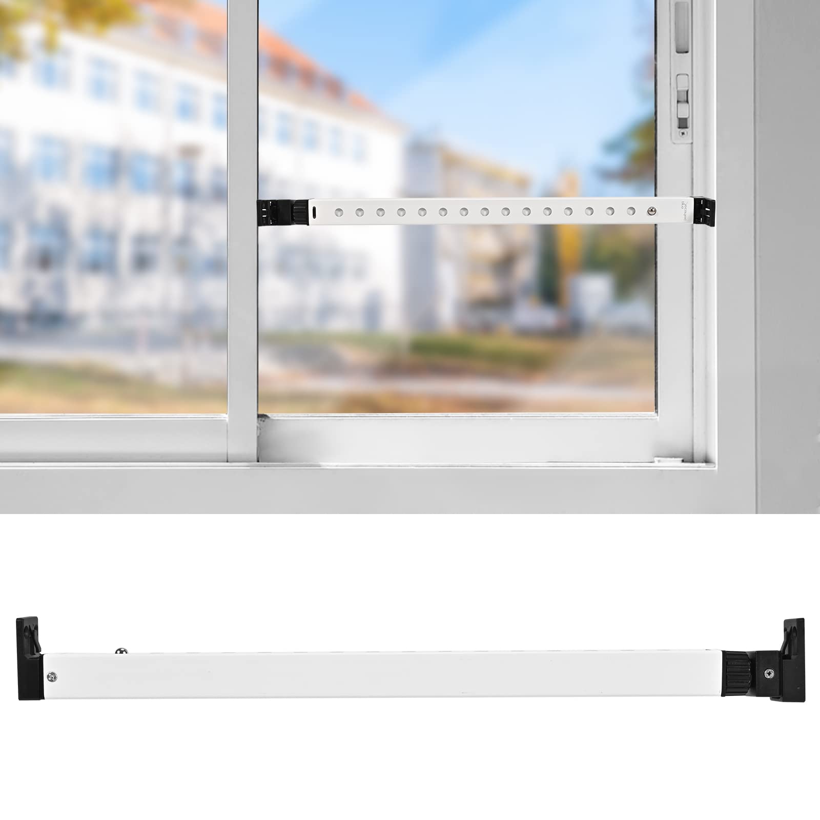 Prosecurloc Window Security Bar, Sliding Patio Anti Lift Safety Child Proof and Adjustable 16-28β³ Door Stopper Security Jammer Constructed of High-Grade Iron Door Security Bars