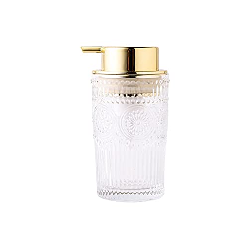 Soap Dispenser Bathroom 300ml 400ml Glass Soap Dispenser Bathroom Foam Empty Sub-Bottling Shower Gel Shampoo Foaming Bottle, for Kitchen Bathroom Bedroom Kitchen Soap Dispenser (Color : 1)