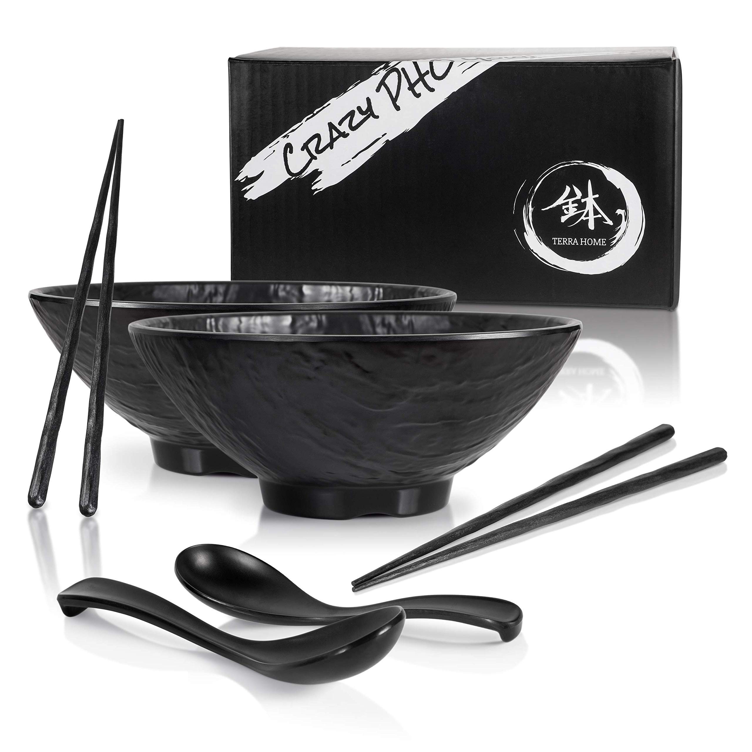 TERRA HOME Dorm Room Essentials - Portable Shower Caddy and Ramen Bowl Set with Chopsticks and Spoons - Gift for Dorm Living