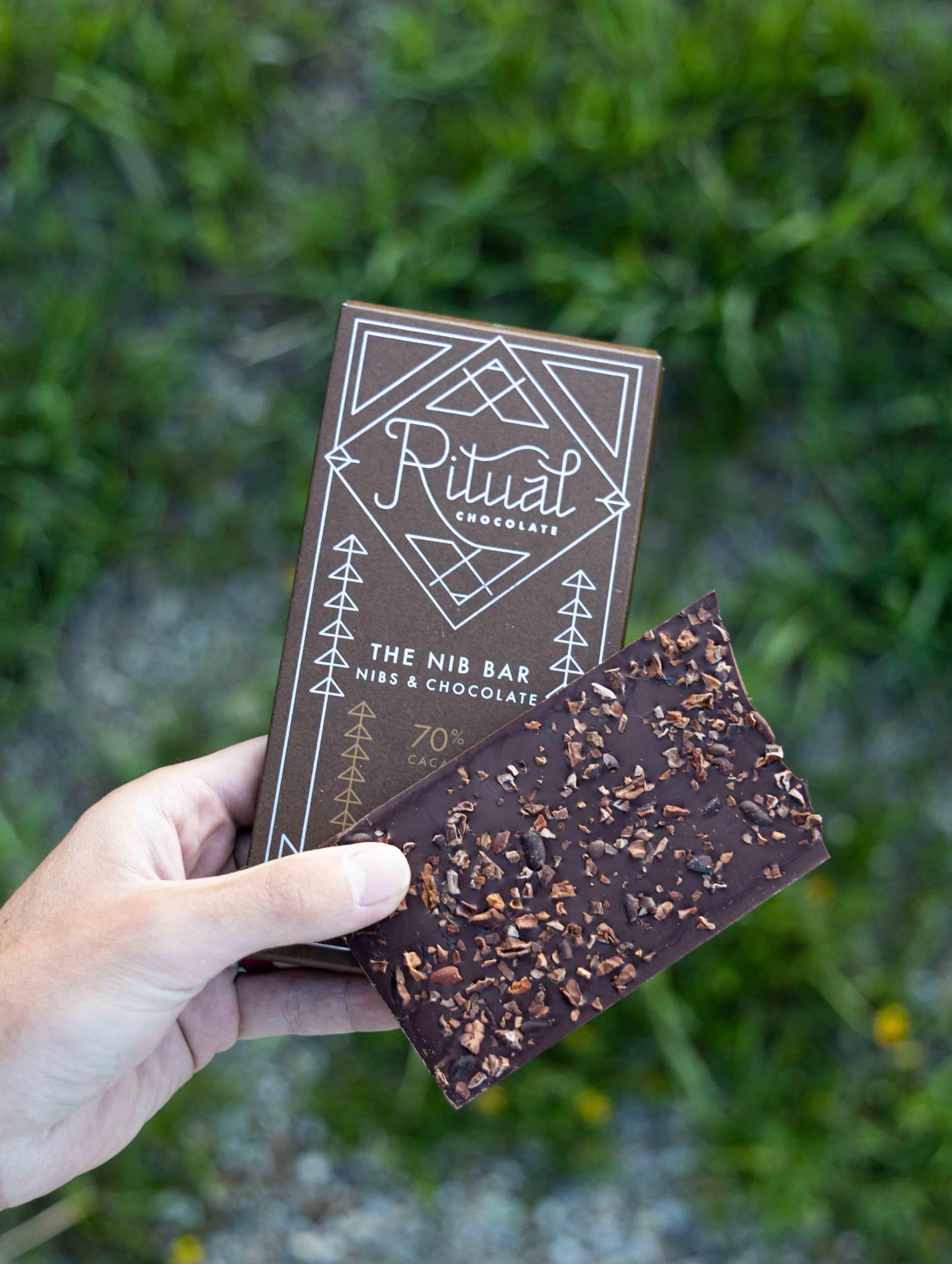 Ritual Dark Chocolate Bar, The Nib Bar 75% Cacao, Notes of Dried Fruit, Berries & Nuts, 2.12 oz