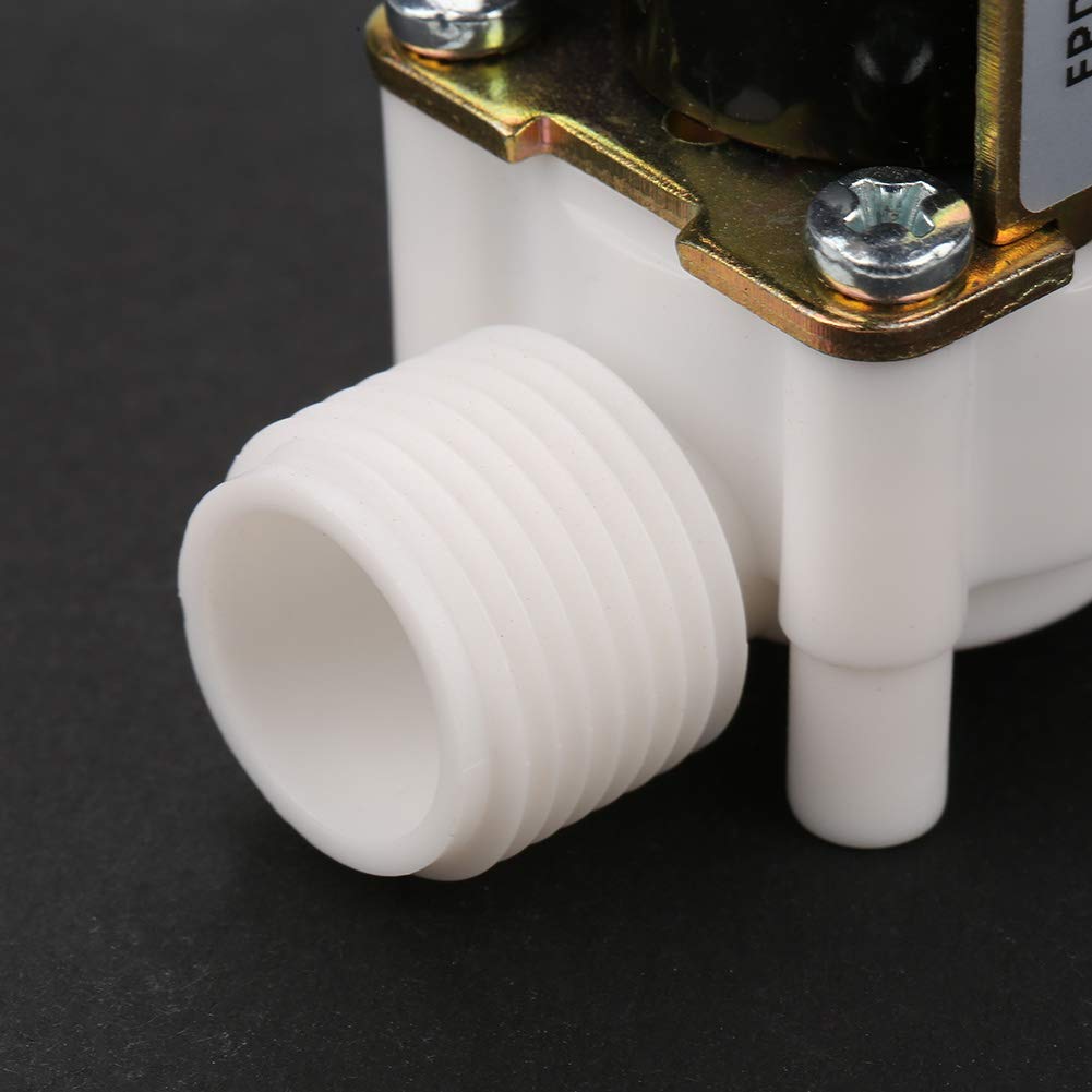 SANON NC Plastic Electrical Inlet Solenoid Water Valve for Water Dispense 12V G1/2