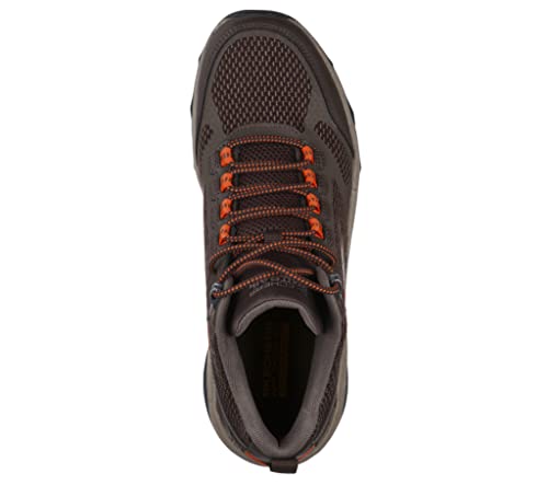 Skechers mens Gorun Altitude - Trail Running Walking Hiking Shoe With Air Cooled Foam Sneaker, Brown/Orange, 11 US