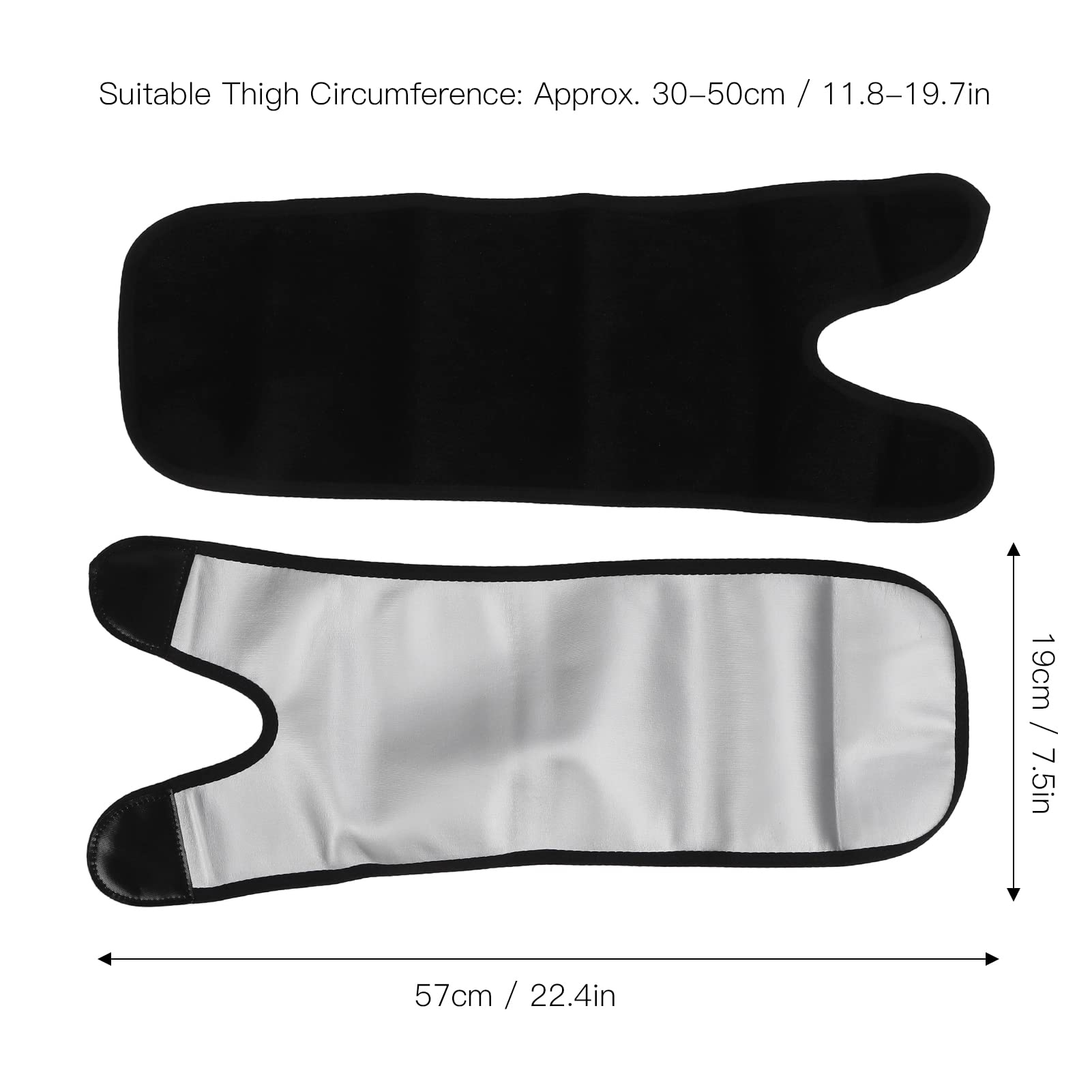Thigh Sleeve, Washable Thigh Support Hook And Loop Injury Recovery for Gym Fitness for Daily Exercise