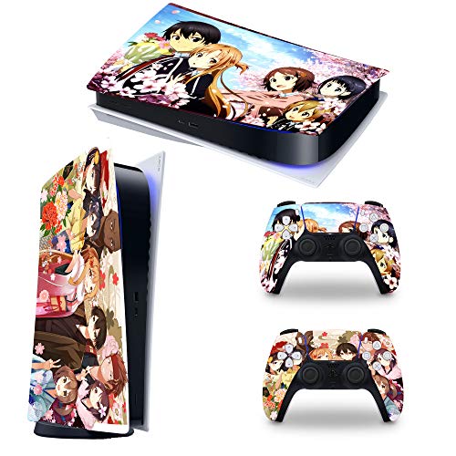 SAO Kirito PS5 Standard Edition Whole Body Vinyl Skin Sticker Decal Cover for PlayStation 5 System Console and Controllers