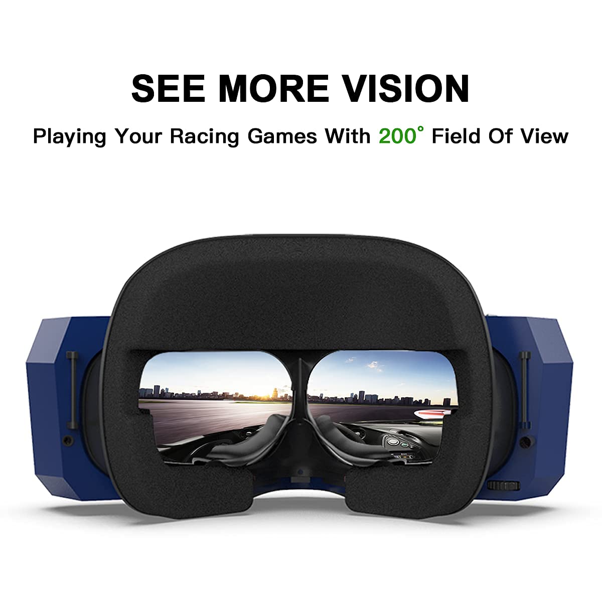 Pimax Virtual Reality, Vision 8K X VR Headset, Dual Native 4K Display, 90Hz for PC VR, Steam VR Gamers, KDMAS Version