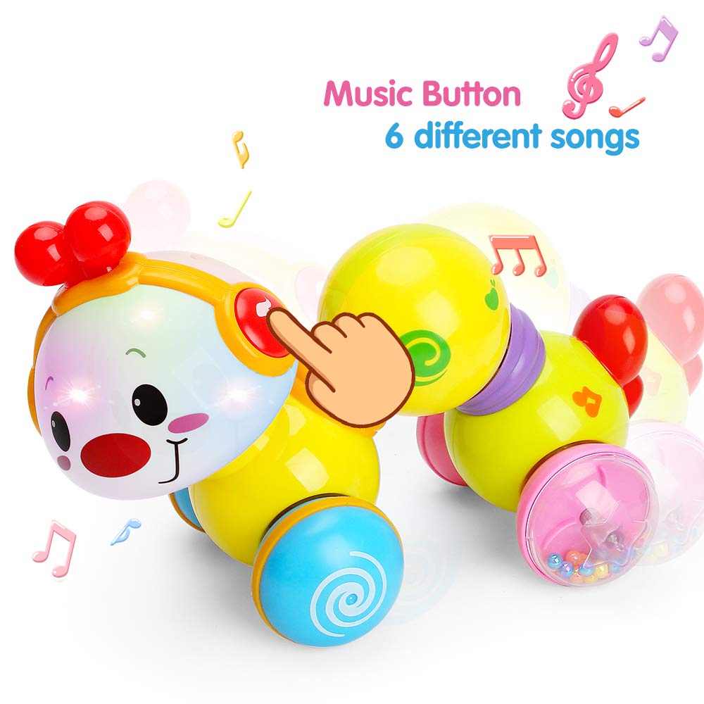 TINOTEEN Baby Musical Toy Toddler Crawling Caterpillar Toy for 1 2 3 Year Old Babies Toddlers