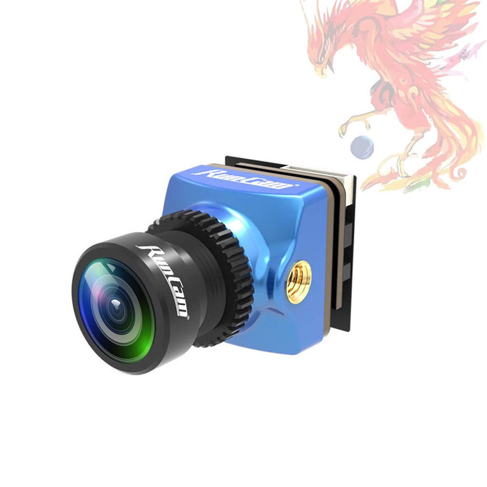 RunCam Phoenix 2 Nano FPV Camera 1000TVL FOV 155 Degree 1/2inch Super Global WDR Image Sensor Mini Cam with 2.1mm Lens 4:3 16:9 Switchable for RC FPV Racing Drone Quadcopter