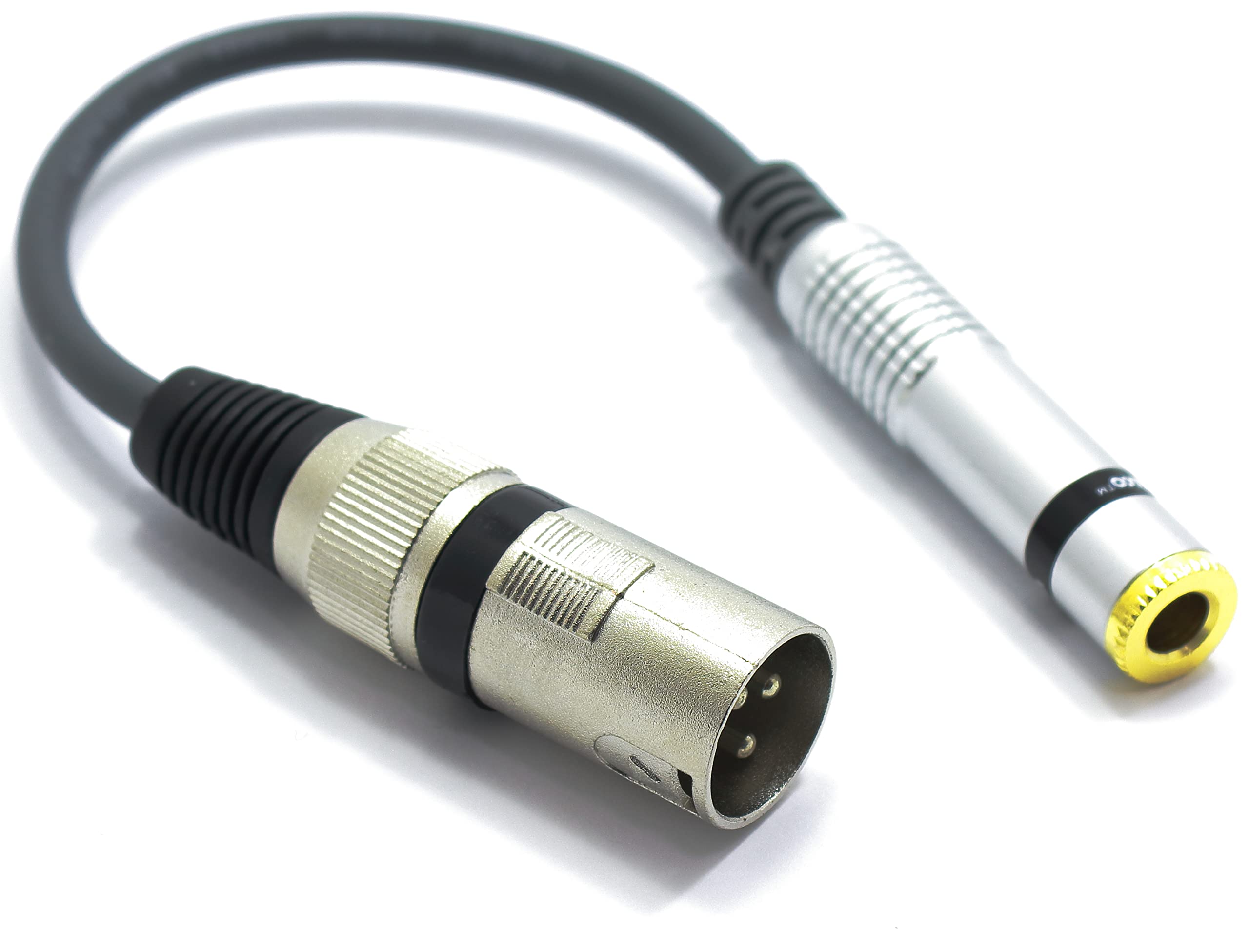 VITALCO XLR Male to 1/4 Jack Stereo Female Mic Adapter 6.35 1/4" Jack TRS to 3 Pin Microphone Audio Balanced Cable Converter