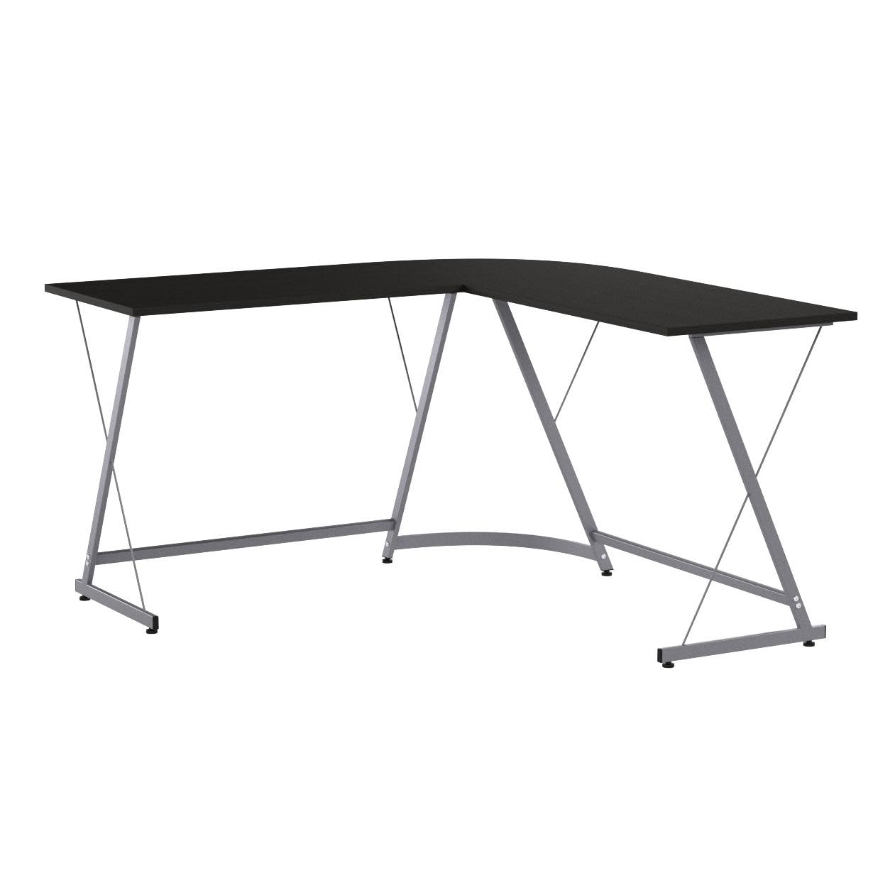 SHW L-Shaped Computer Gaming Desk, Espresso