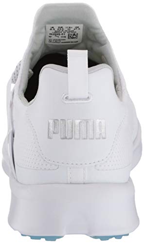 Puma Golf Women's Laguna Fusion Sport Golf Shoe, Puma White-Puma White, 9.5 M US