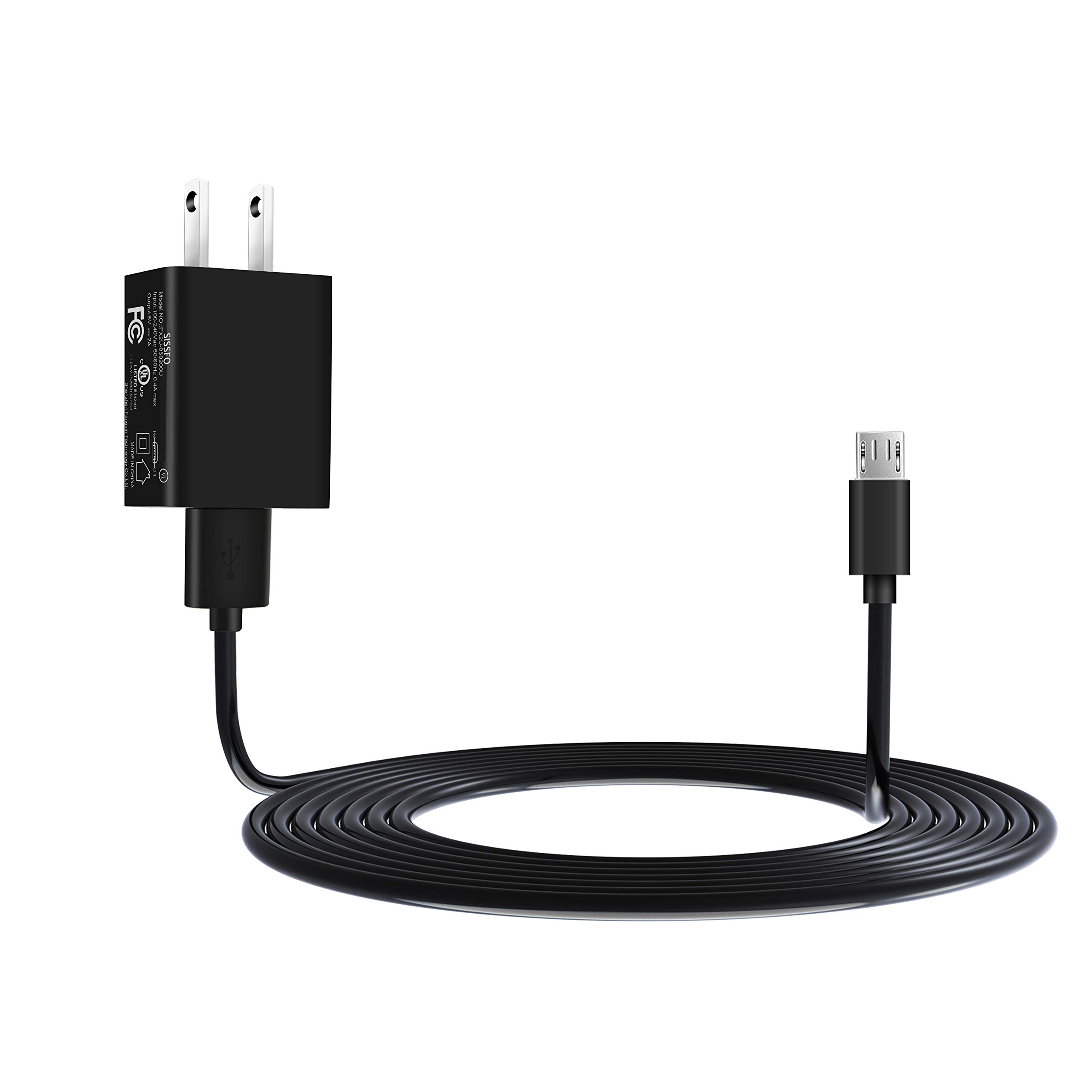 SISSFO 6.5 Ft USB C Micro USB Charger Compatible with Fire HD 6 7 8 9 10,Kids Edition,Fire HD8 10 Plus,Kids Pro,Kindle Fire and Kindle E-Reader