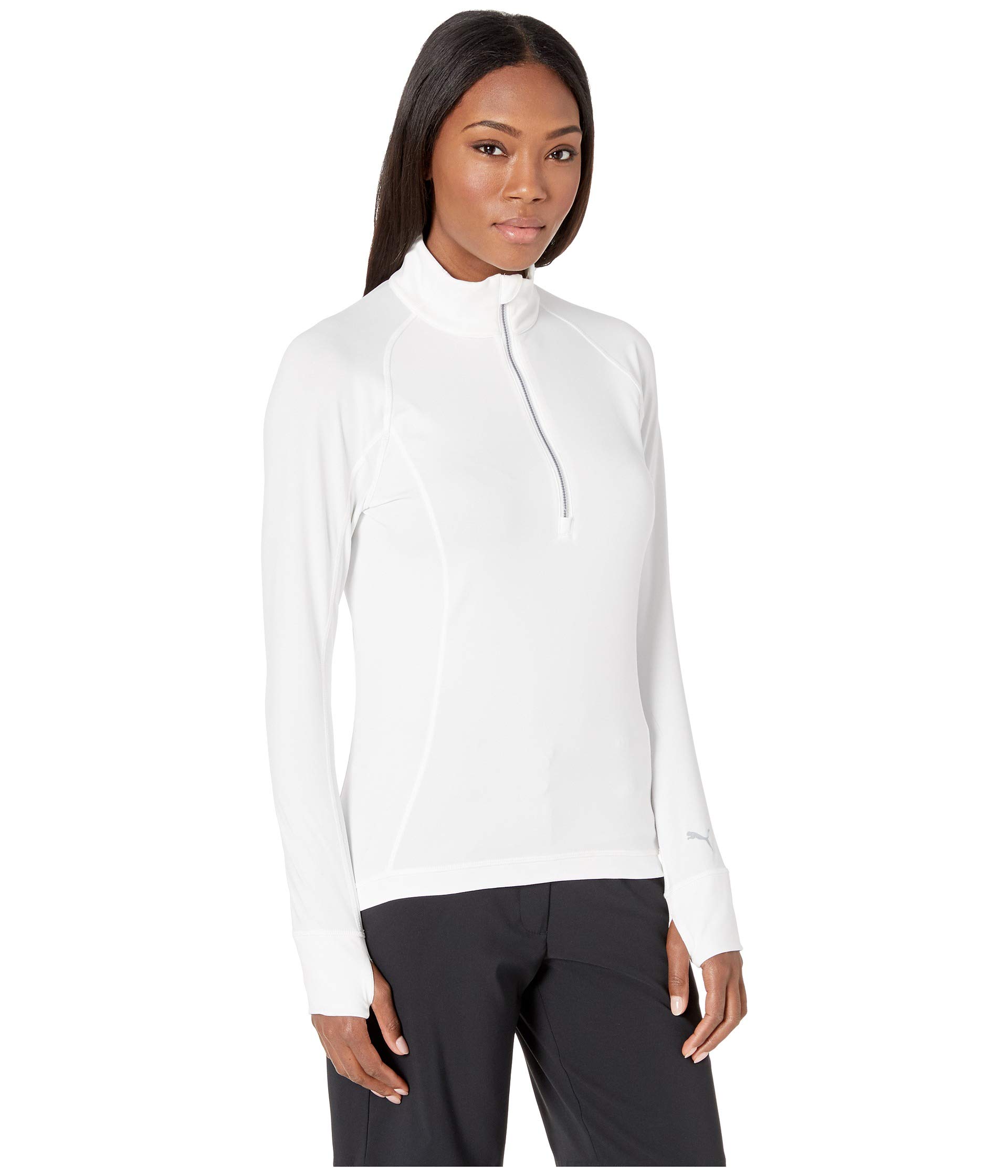 Puma Golf Women's 2019 Rotation 1/4 Zip, Bright White, Medium