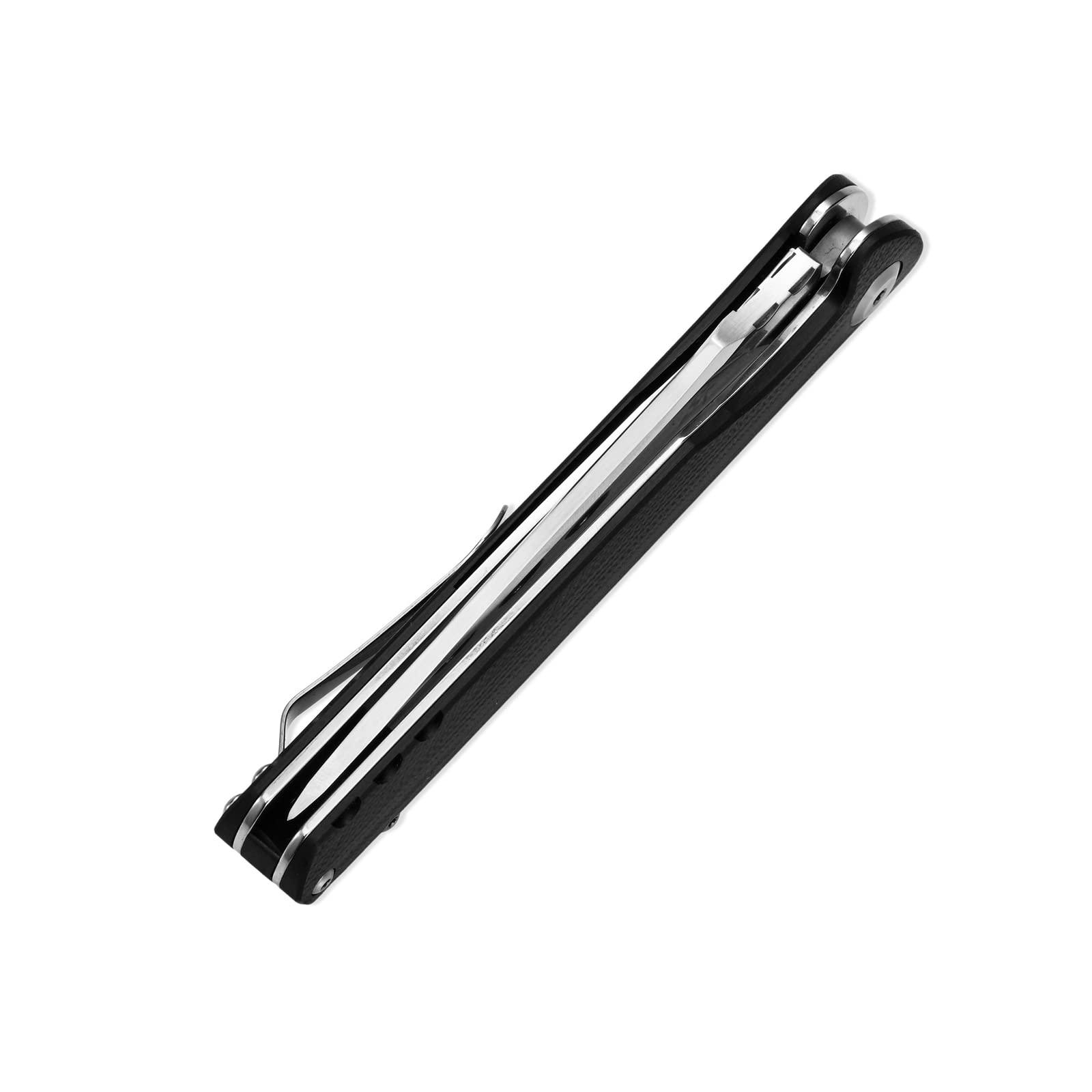 Sitivien ST101 Folding Knife, D2 Steel Blade+G10 Handle Tool Knife, EDC Pocket Knife for Outdoor, Camping, Hunting, Survival (Black)