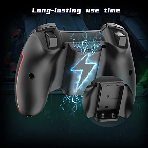 PS3 Dualshock Gaming Controller, EasySMX Wireless 2.4G Gamepads with Vibration Fire Button Range up to 10m Support PC (Windows XP/7/8/10), Playstation 3, Android, TV Box Portable Gaming Joystick