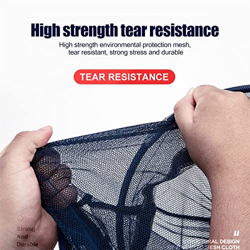 XIWALAI Portable Fishing Net with Small Mesh Bag Quick-Drying Fishing Trap Foldable Crayfish Carp Fishing Accessories Tool (Color : Small, Quantity : 1pc)