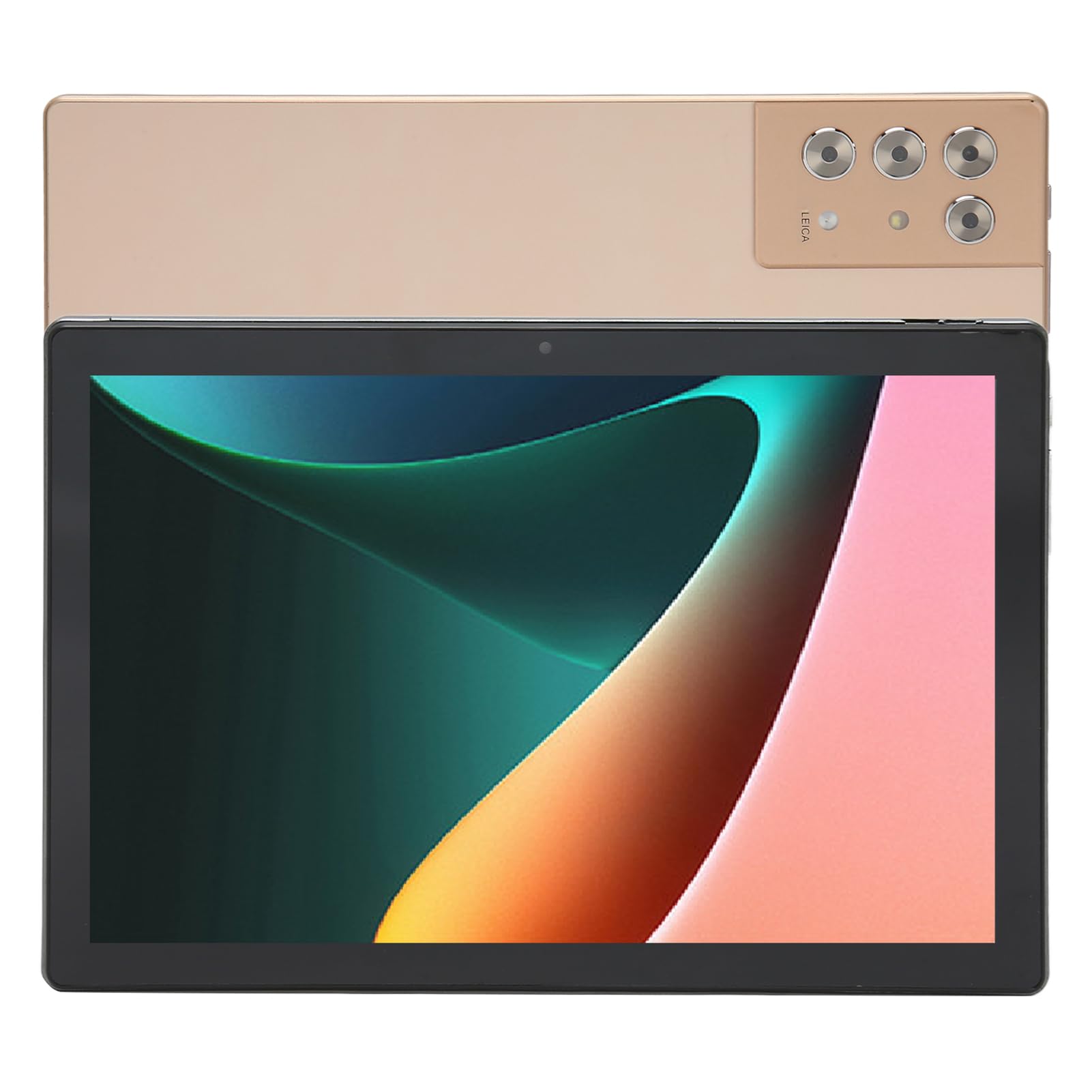 SHYEKYO Tablet, for Android 10.1in Tablet Front Rear Camera Dual Speakers HD Touch Screen for Work School (US Plug)