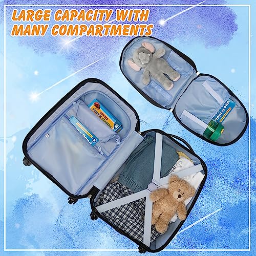 VLIVE Kids Luggage with Wheels for Boys, Kids Suitcases for Boys, Toddler Hardshell Suitcase (Space)