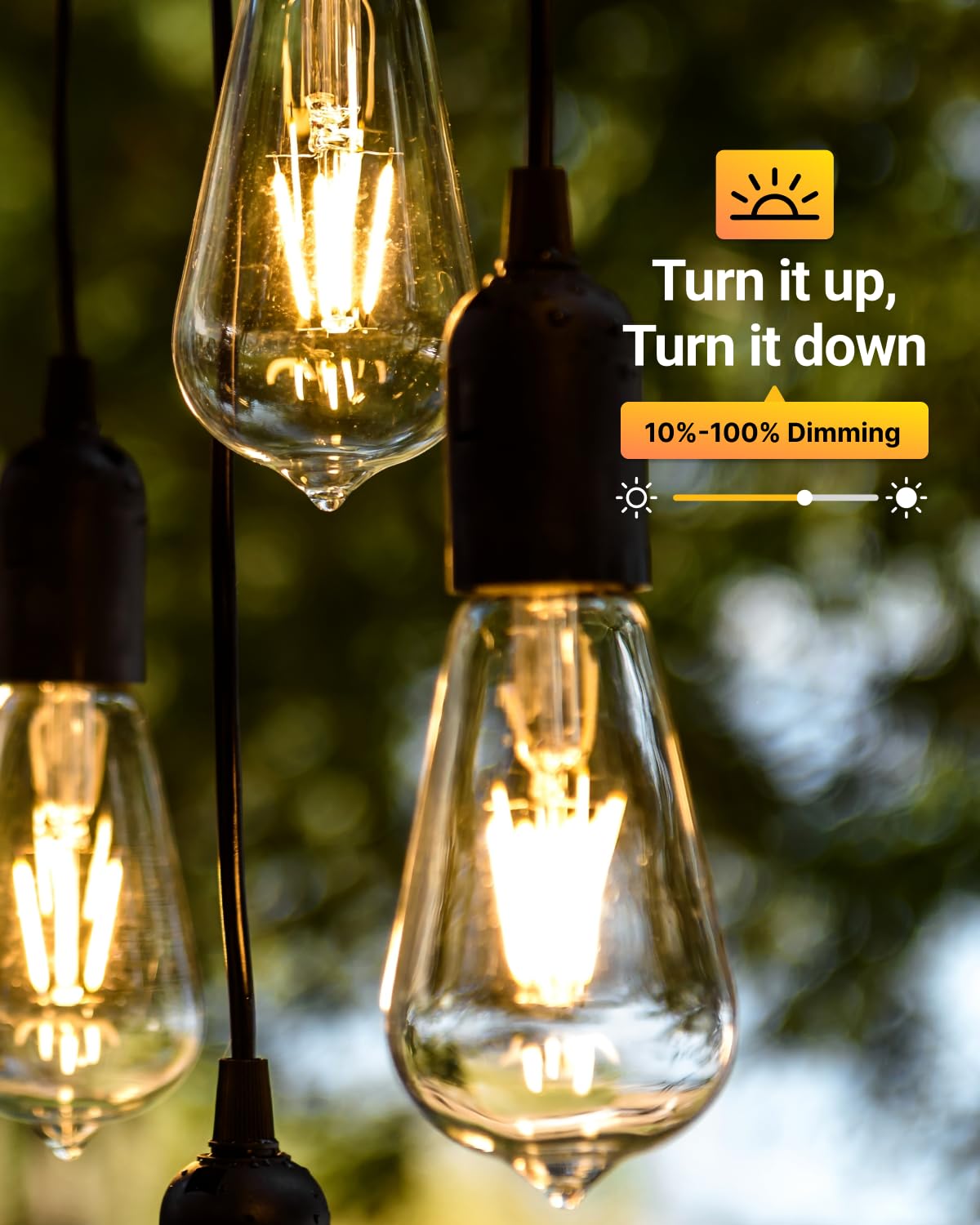 Sunco 4 Pack Dusk to Dawn Light Bulbs LED Edison 3000K Warm White, CRI90 7W Equivalent 60W, Vintage Style ST64 Extra Bright Automatic Bulb, 800 Lumens, E26 Base, Light Sensing Outdoor UL