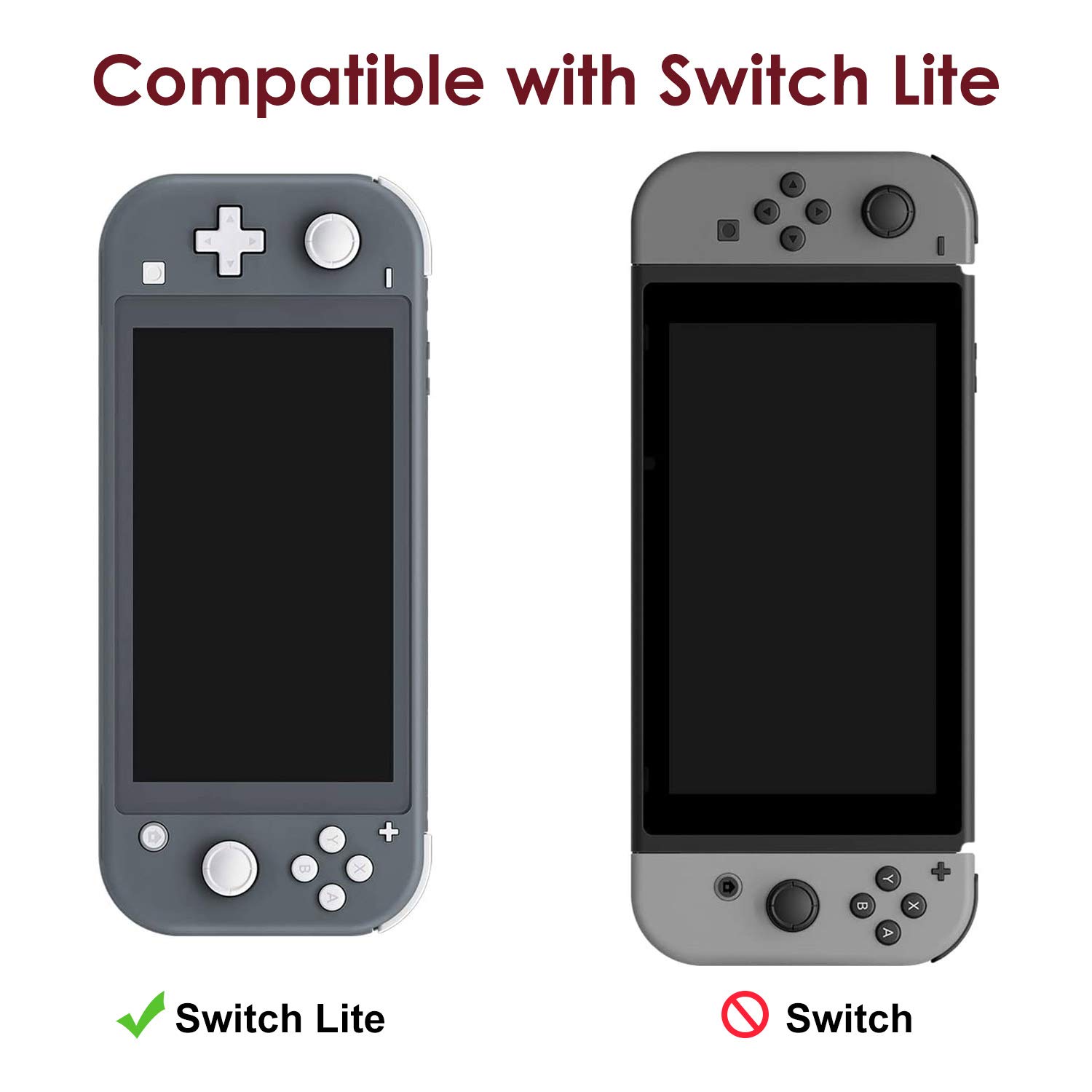 ROLEES Soft Silicone Case for Nintendo Switch Lite, Anti-Collision Non-Slip Shockproof Silicone Protective Cover Shell for Nintendo Switch Lite Retro American Flag