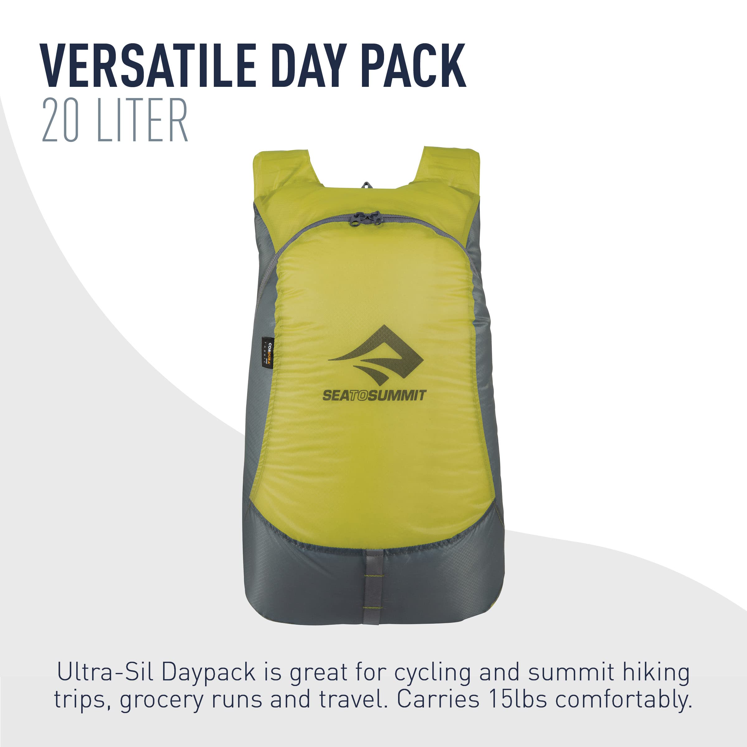 Sea to Summit Ultra-Sil Ultralight Day Pack, 20-Liter, Lime
