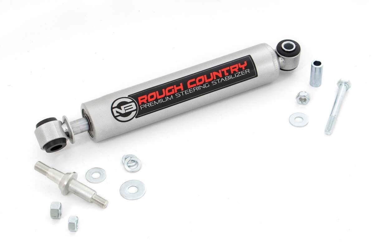 Rough Country N3 Steering Stabilizer for Jeep TJ, YJ, XJ, ZJ & GM - 8731730
