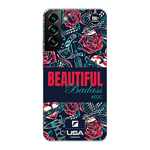 Phone Case Beautiful Badass EDC Girl USA Patriot Design Silicone Transparent - Compatible iPhone and Samsung (Samsung Galaxy A52)